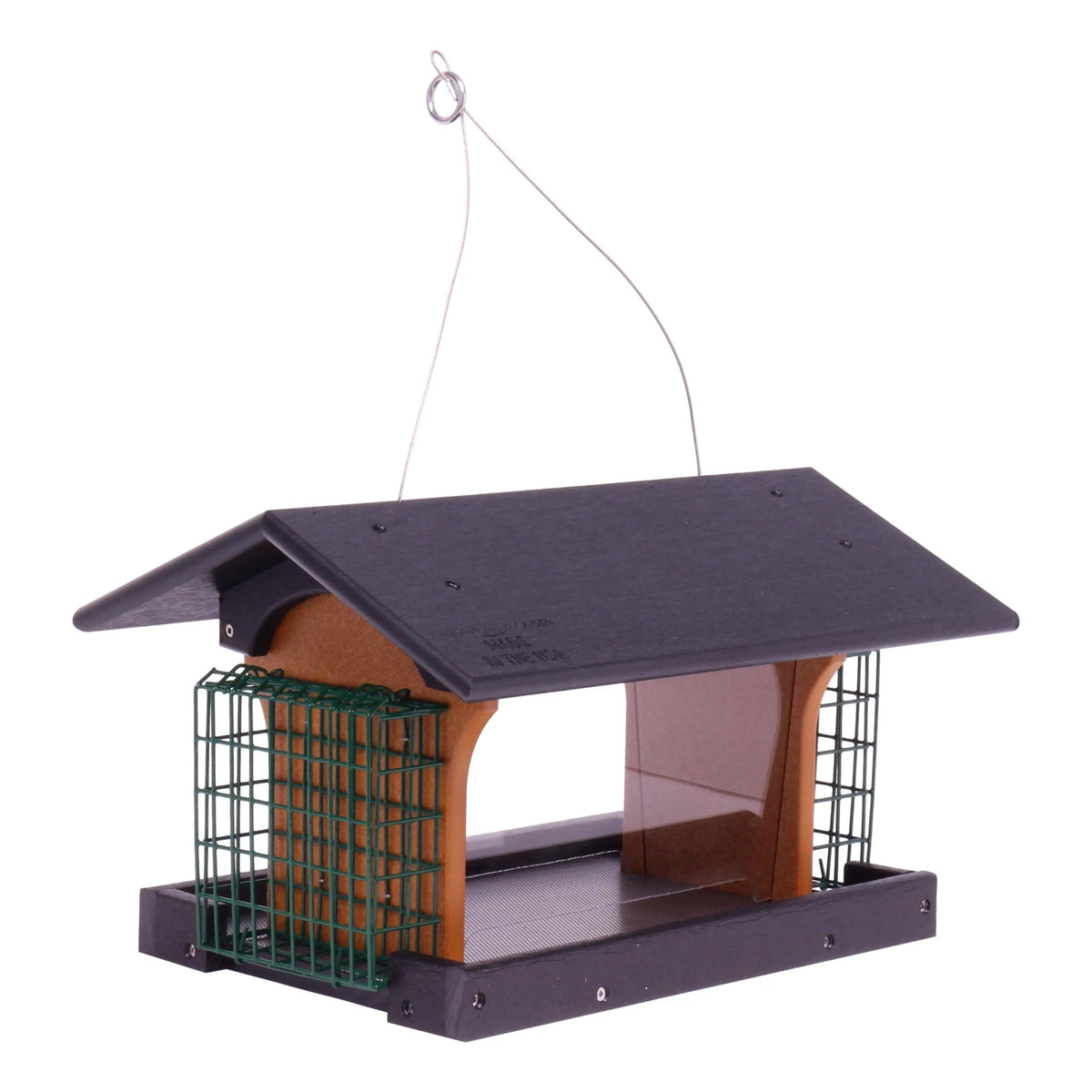 Amish Hanging Bird Feeder 14x11x9.5 Inch – Made in USA | Durable Poly ...