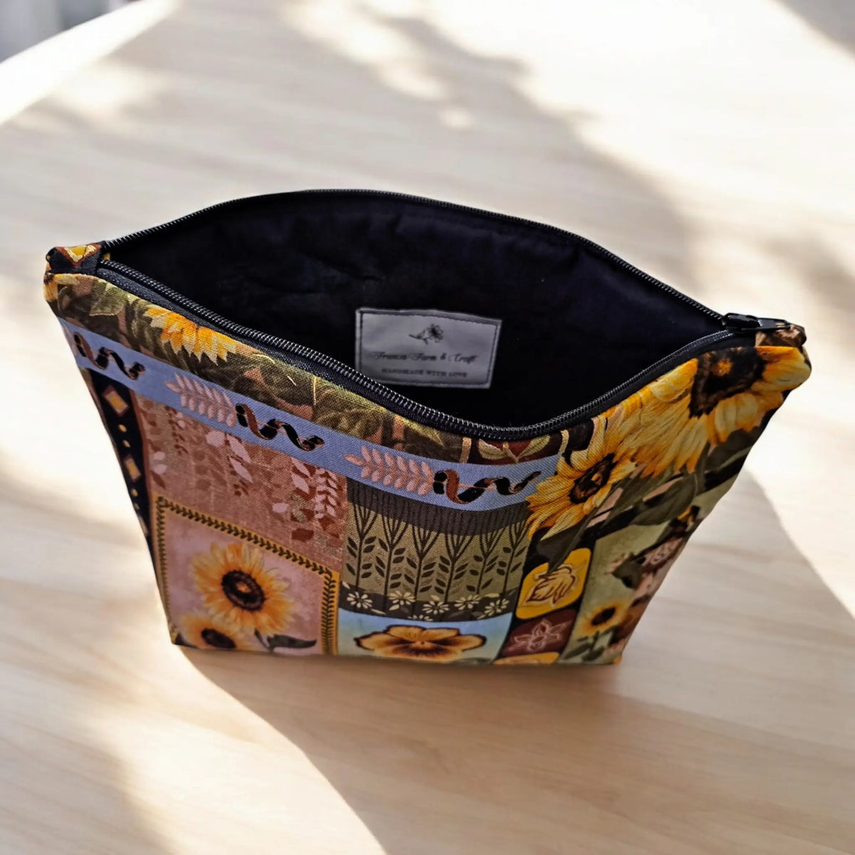 Autumn Sunflower Makeup Bag Set – Small to Large – Made in USA ...