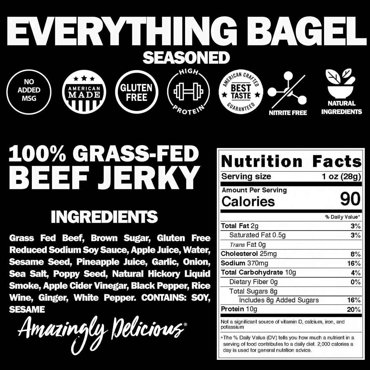 Everything Bagel Beef Jerky | Made in the USA– Apollo