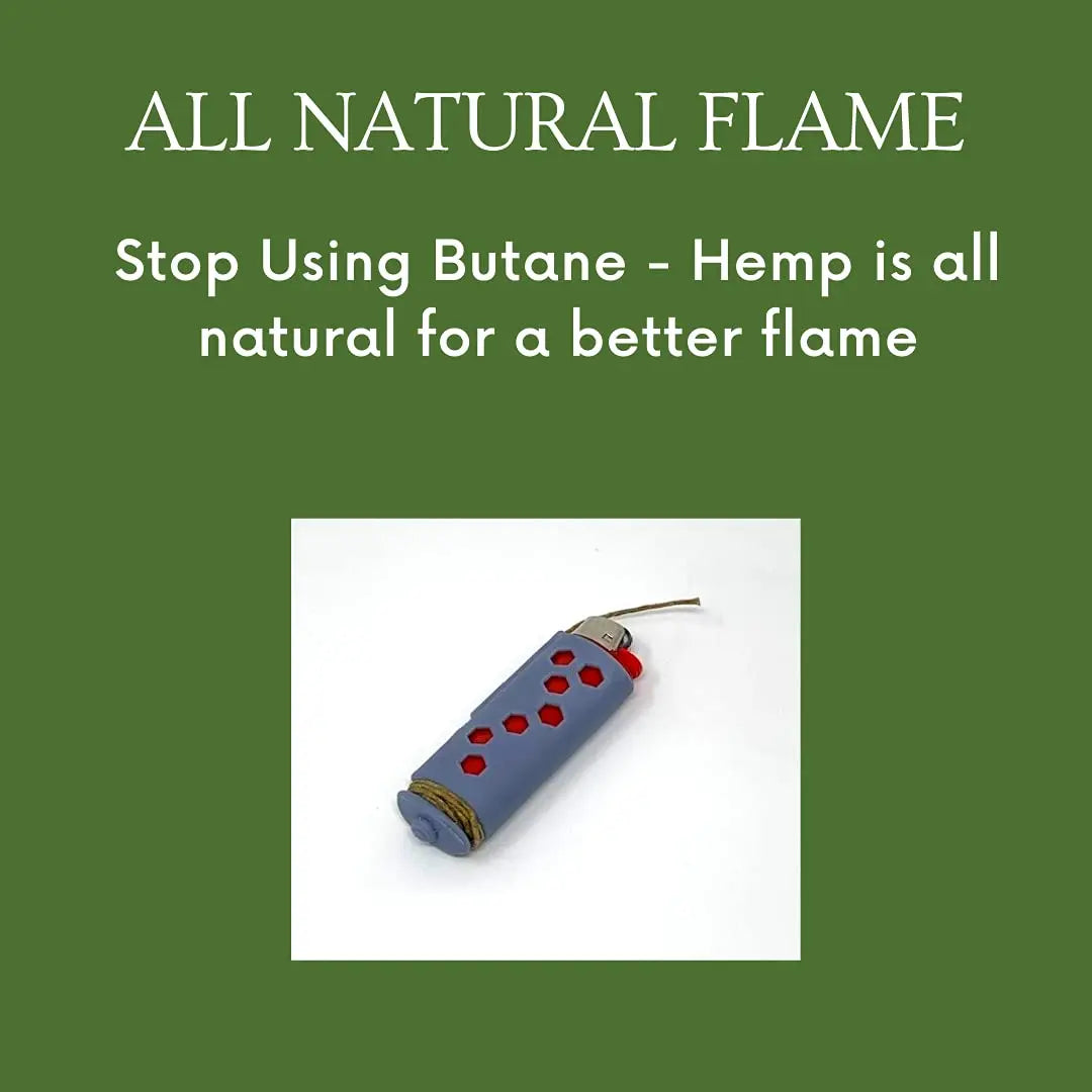 Hemp Wick Lighter Case Durable Grey Hexagon Made in USA | Chatelet ...