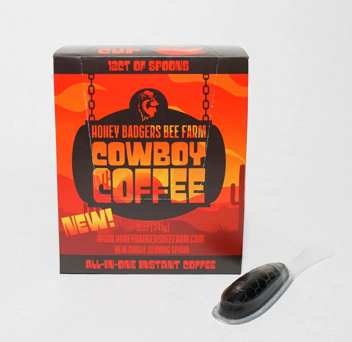 Cowboy Coffee Instant Spoon 12 Count – Made in USA | Honey Badgers– Apollo