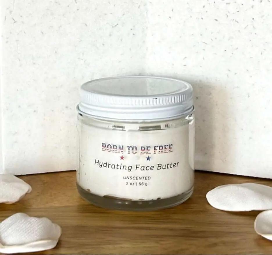 Hydrating Face Butter 2 Oz Fragrance-Free Made in USA | Born To Be Free ...