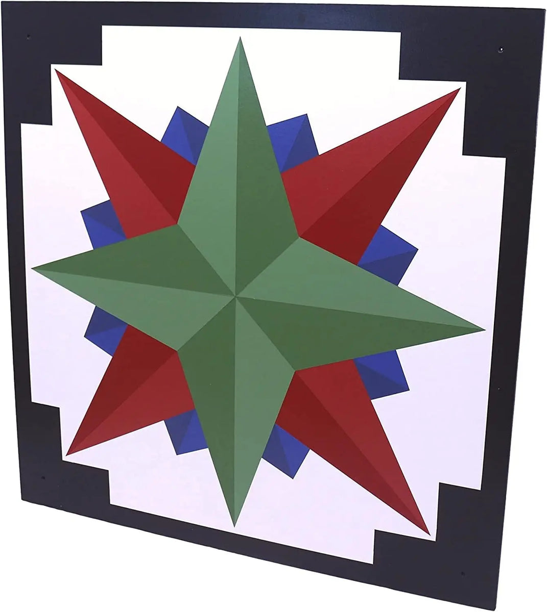 Mariner's Compass Barn Quilt – 3/8 Inch Thick Wood – Made in USA ...