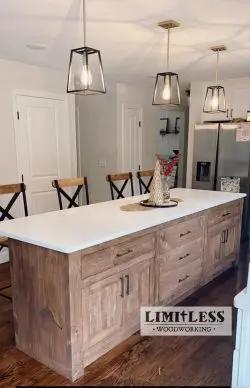 Custom Kitchen Island 24"x34" with Drawers Made in USA | Limitless ...