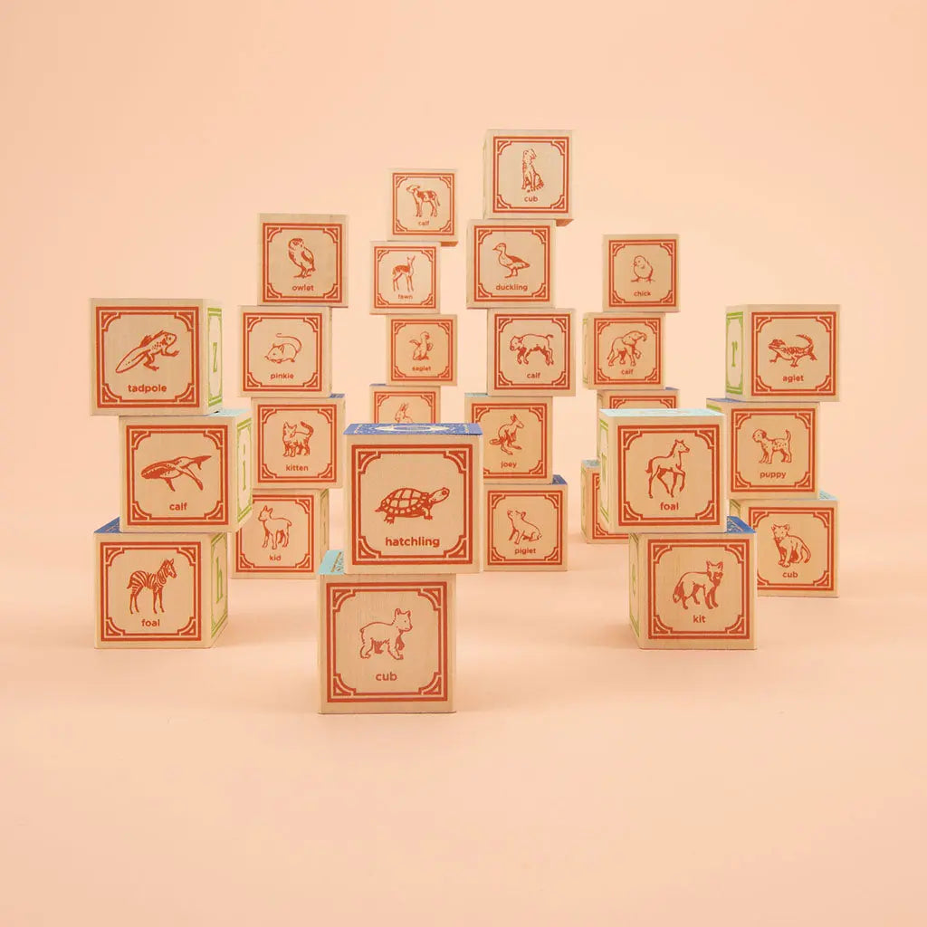 Uncle Goose Lowercase Alphabet Blocks 28-Piece Set – 1.75 Inch Wooden ...